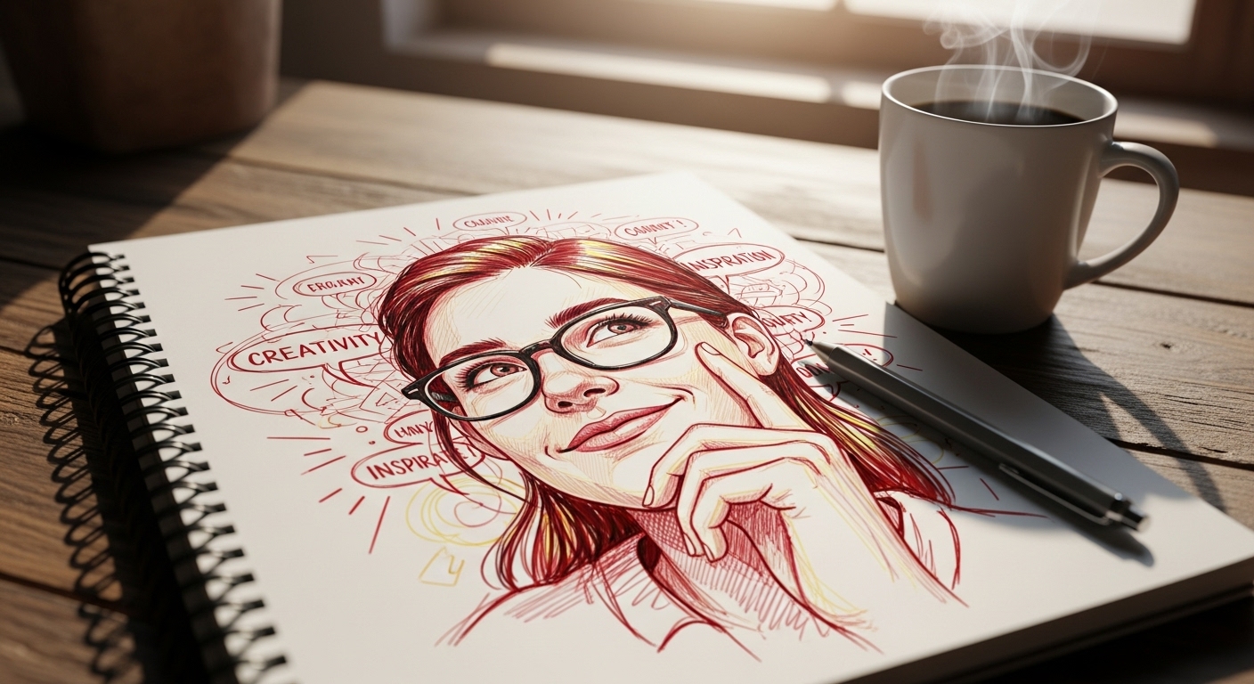 Hand-Drawn Portrait Prompt for Doodle Art | GPTImages